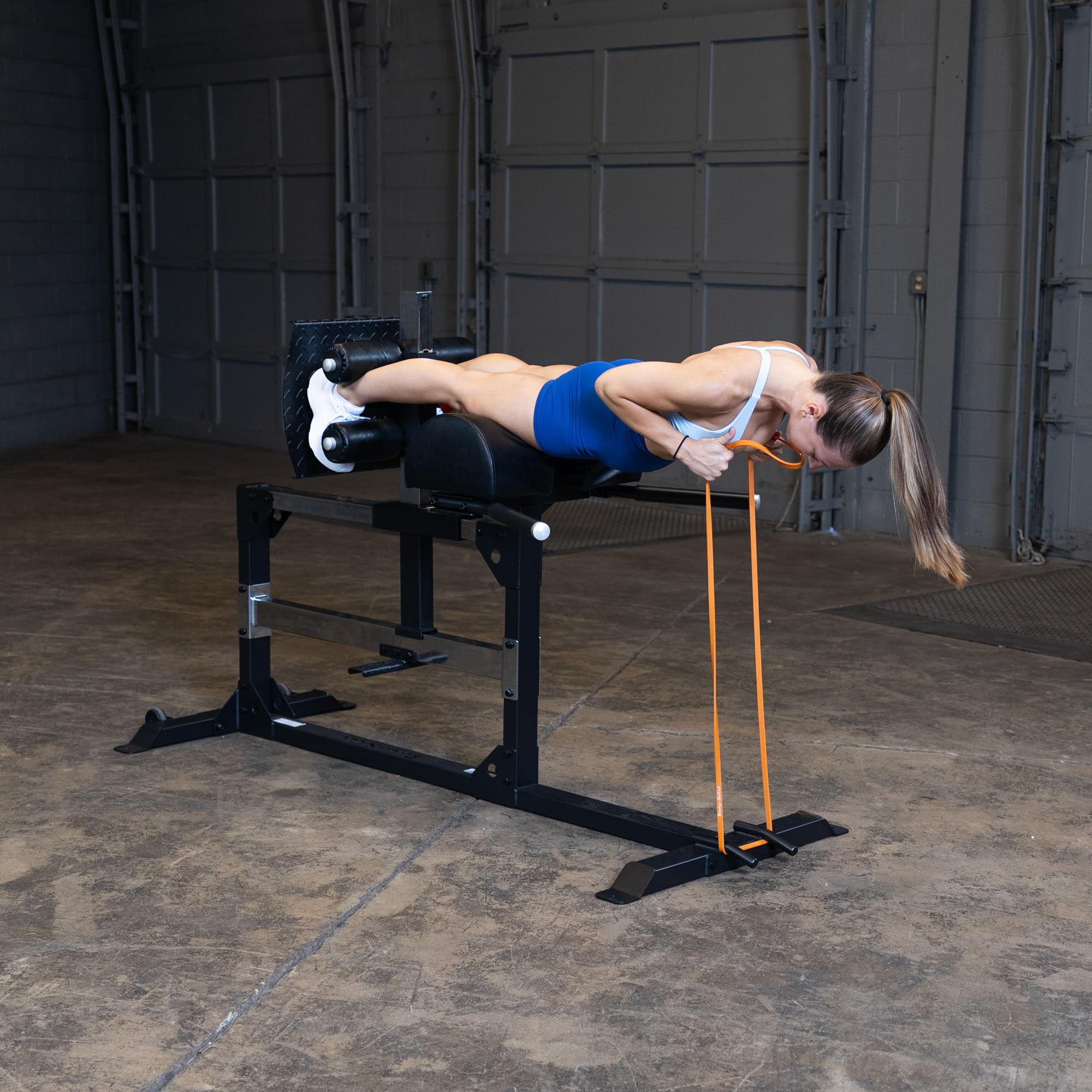 Body-Solid (SGH500B) Glute and Hamstring Machine for Weight Training, Home and Commercial Gym - Versatile Lower Body Gym Equipment for Strength Training