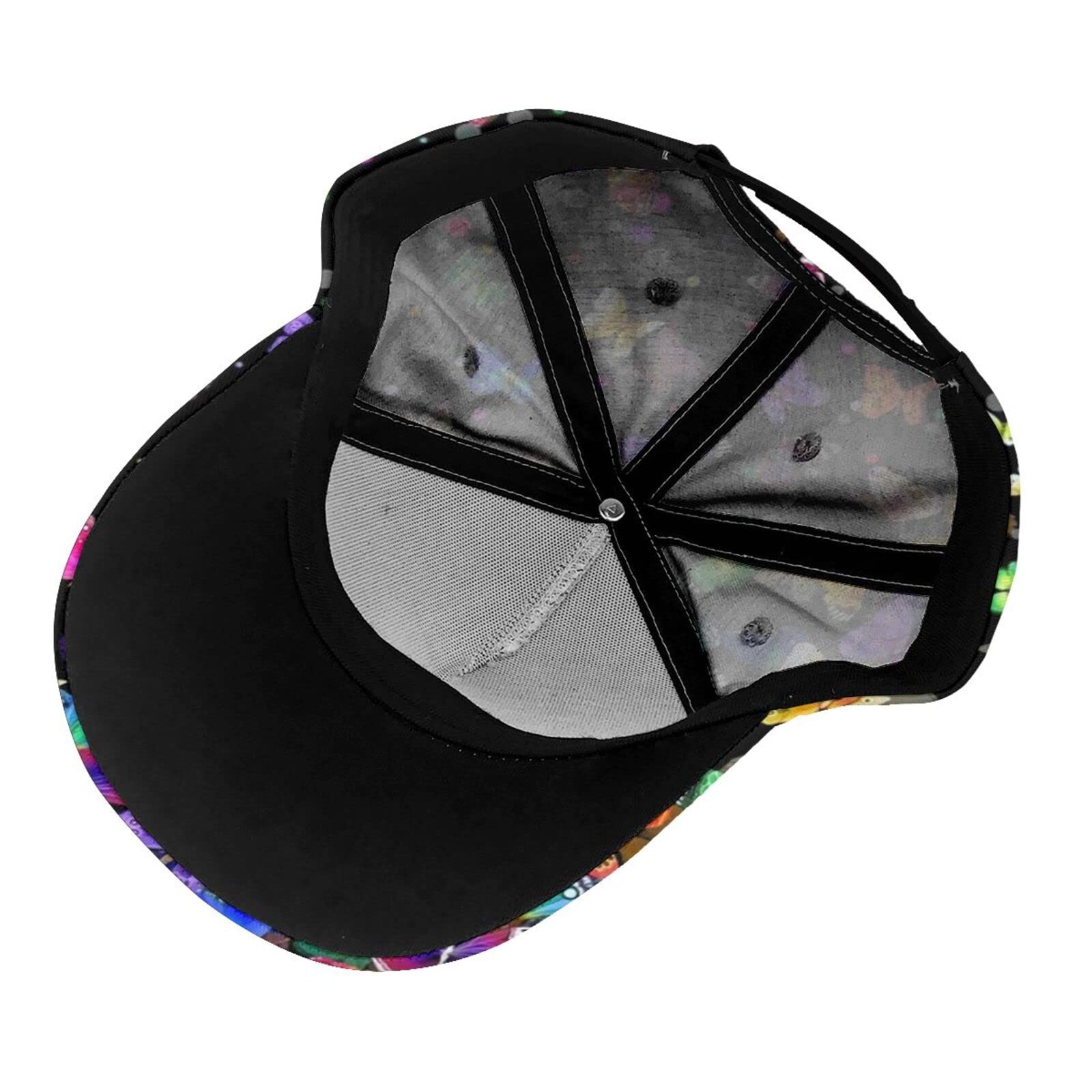 Colorful Butterfly Baseball Cap for Men Women Rainbow Aesthetics Adjustable Dad Hats for Girl
