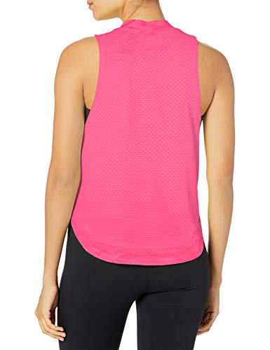 Juicy Couture Women's Dropped Armhole Mock Neck Tank, Juicy Pink, X-Large