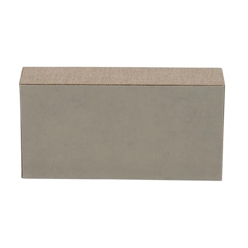 Household Essentials Brown 722-1 Deep 3 Section Drawer Organizer Box for Storage | 12 in x 6.13 in x 3.13