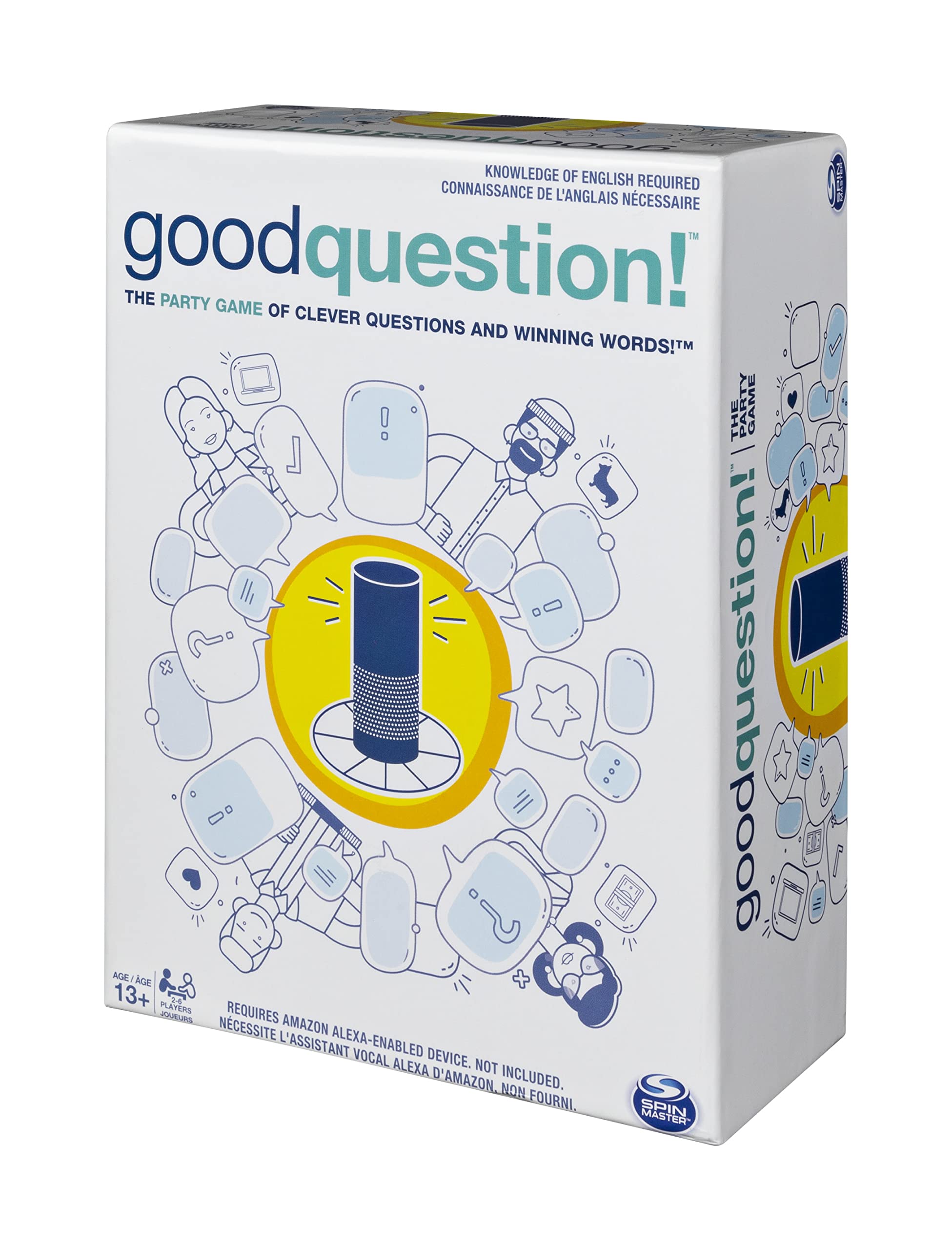 Spin Master Good Question!, Hilarious Question and Answer Party Game for Teens and Adults