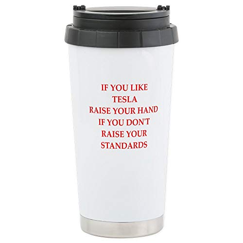 CafePress Tesla Travel Mug Stainless Steel Travel Mug, Insulated 20 oz. Coffee Tumbler