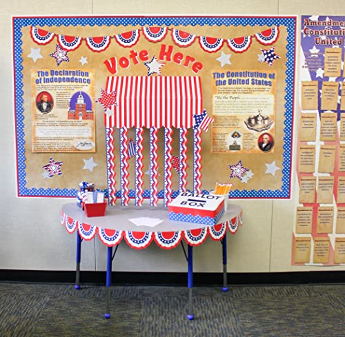 Teacher Created Resources Red and White Stripes Awning (77165) 24x12.5 in