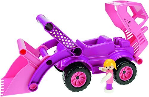Lena Eco Active Princess Pink Front Loader Truck is a Eco Friendly BPA and Phthalates Free Environment Friendly Biodegradable Green Toy Manufactured from Premium Grade Resin and Wood