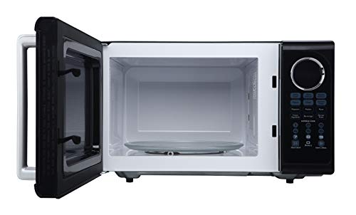 BLACK+DECKER Countertop Microwave Oven 0.9-Cu. Ft. 900-Watt with Pull Handle, LED Lighting, Child Lock, Black