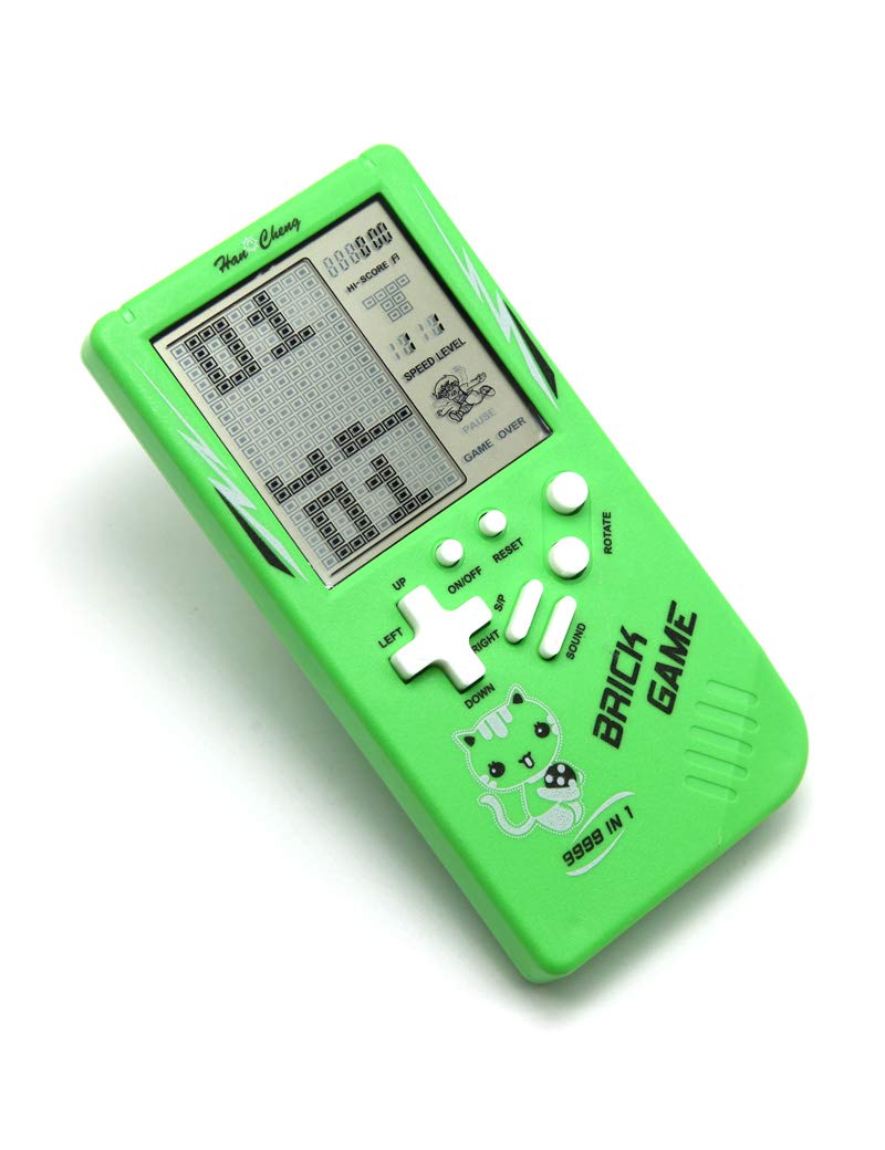Retro Big Screen Brick Game Console 9999 in 1 Tank/Racing/Shooting Casual Puzzle Game Adjustable Difficulty and Speed Small and Easy to Carry Best Gifts