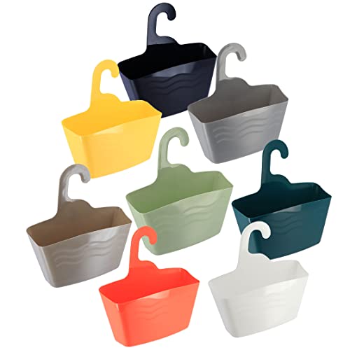 Evideco French Home Goods Grey Hanging Shower Caddy Organizer Plastic Basket