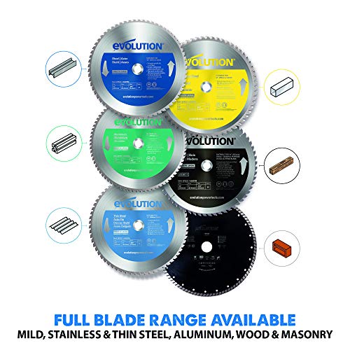 Evolution Power Tools 14BLADEST Steel Cutting Saw Blade, 14-Inch x 66-Tooth , Blue