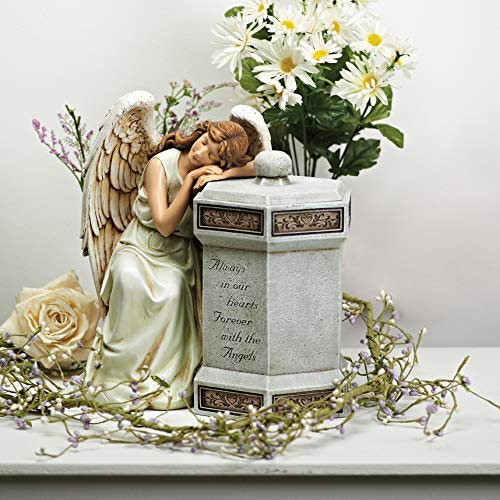 Joseph's Studio by Roman -11.75" H Garden Angel with Memorial Box, Outdoor Memorial Decor