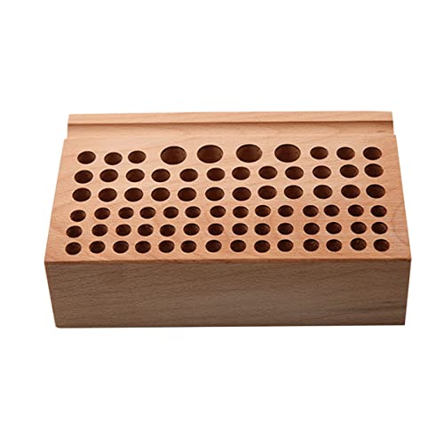 DOITOOL Tool Rack Tool Rack 2pcs Rack Diy Porous Tool Holes Bench Beech Red Tool Shelf Tool Stand Wooden Holding Organiser