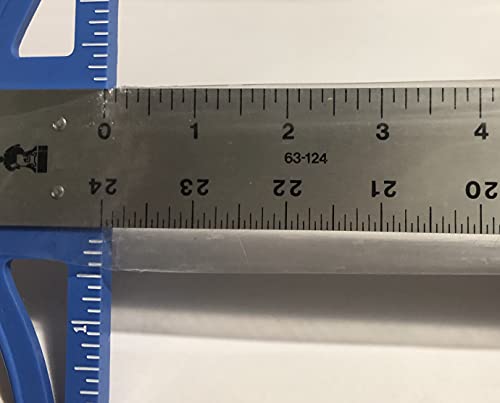 Fairgate 24" Aluminum T-Square t bar Ruler #fg63-124 Ruler, Read in inch, Made in USA