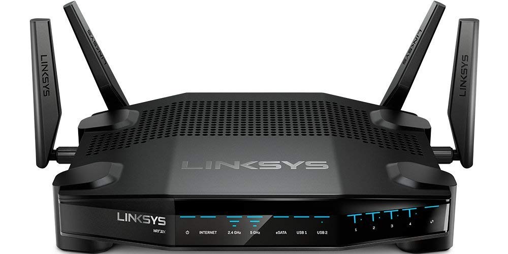 Linksys WRT Gaming WiFi Router Optimized for Xbox, Killer Prioritization Engine to Reduce Peak Ping and Latency, Dual Band, 4 Gigabit Ports, AC3200 (WRT32XB)