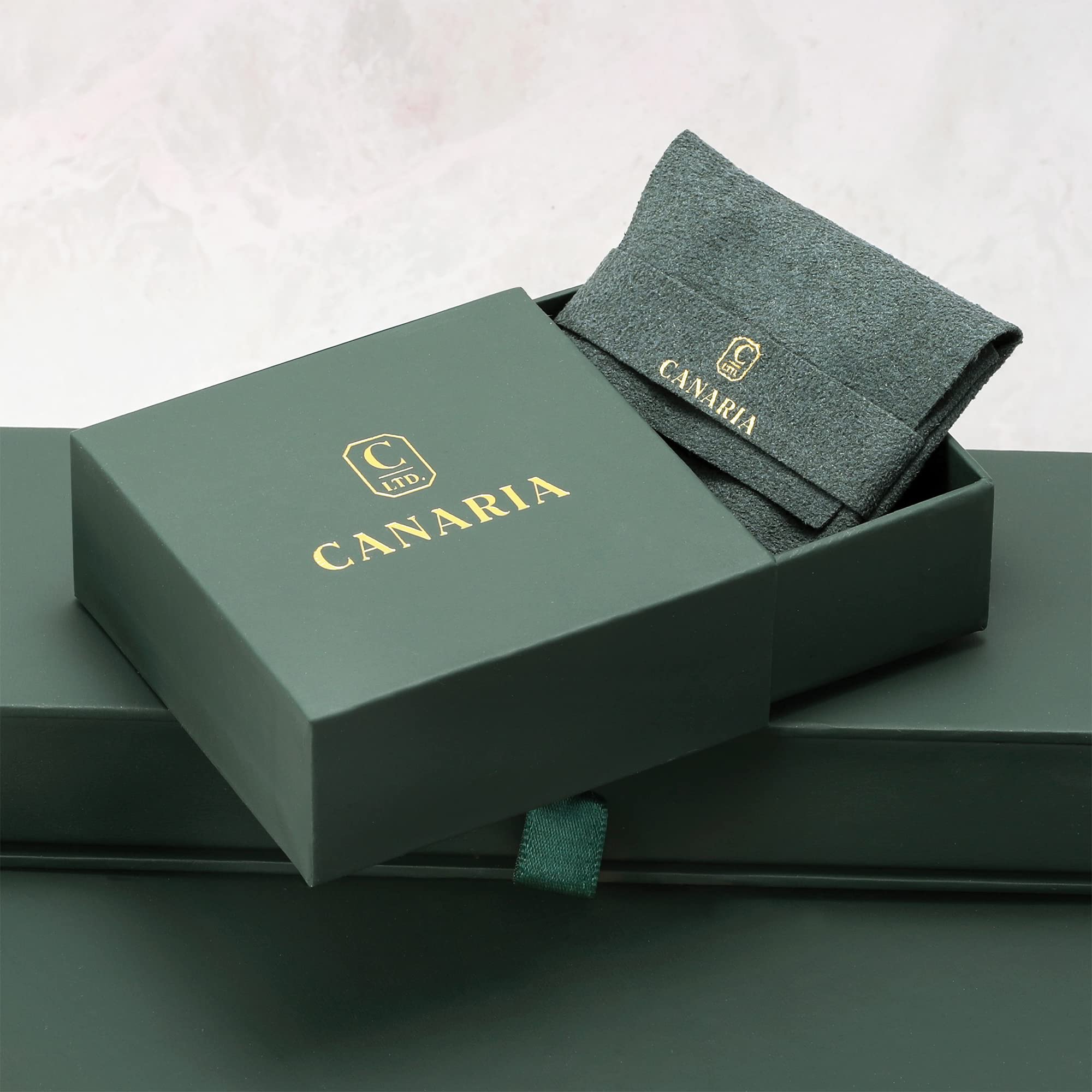Canaria 10kt Yellow Gold Groove-Pattern Ring. Size 9