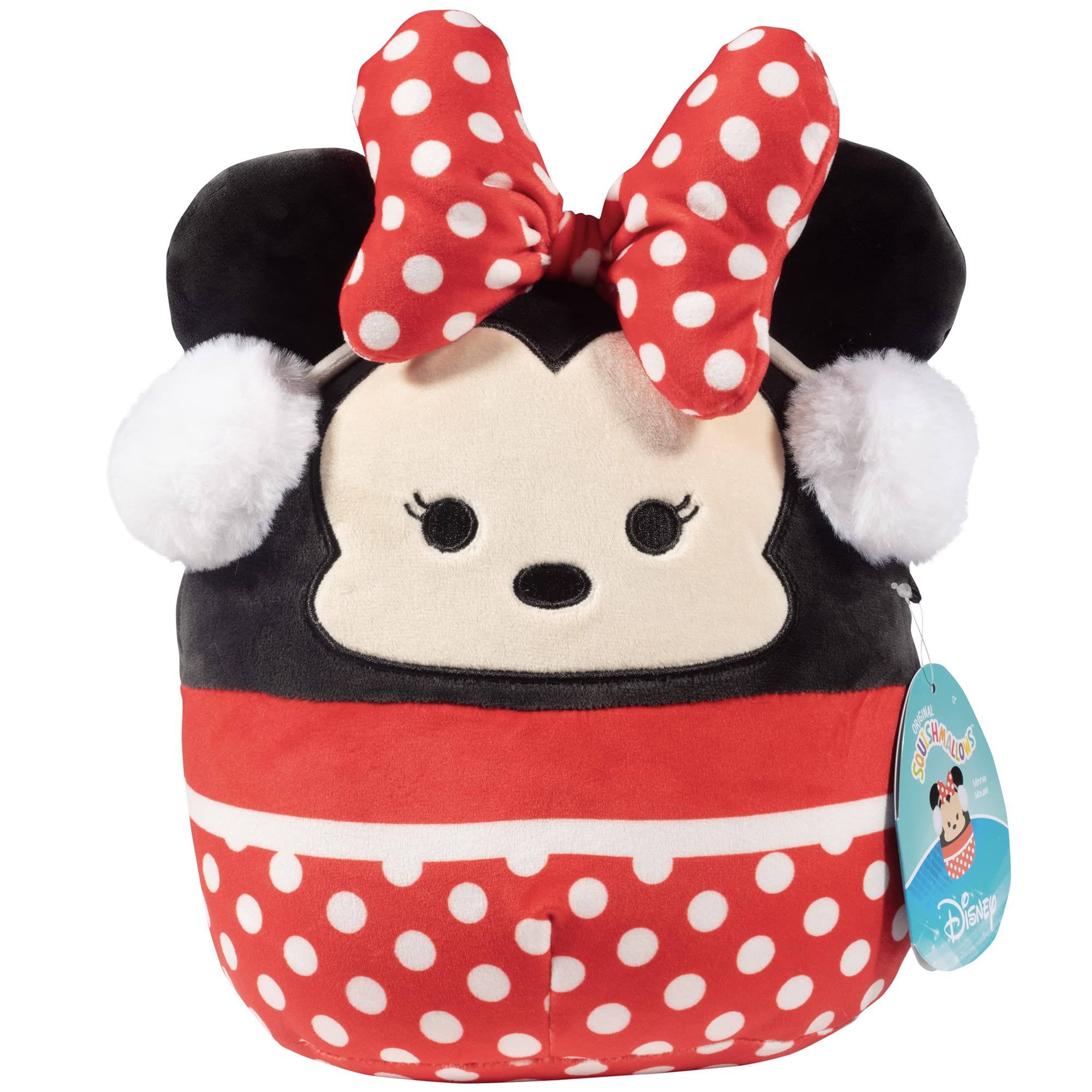 Squishmallows Original 8-Inch Minnie Mouse - Official Jazwares Winter Plush - Collectible Soft & Squishy Disney Stuffed Animal Toy - Gift for Kids, Girls & Boys