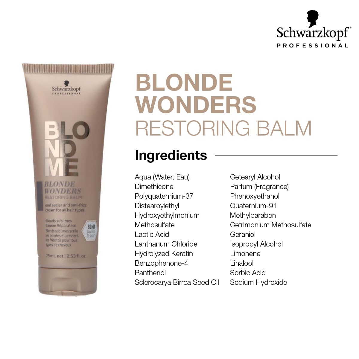 BLONDME Blonde Wonders Restoring Balm – Leave-In Split End and Anti-Frizz Treatment