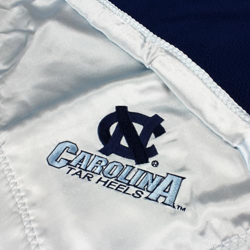 Comfy Feet Everything Comfy North Carolina Tarheels Silky and Super Soft Plush Baby Blanket, 28" x 28"