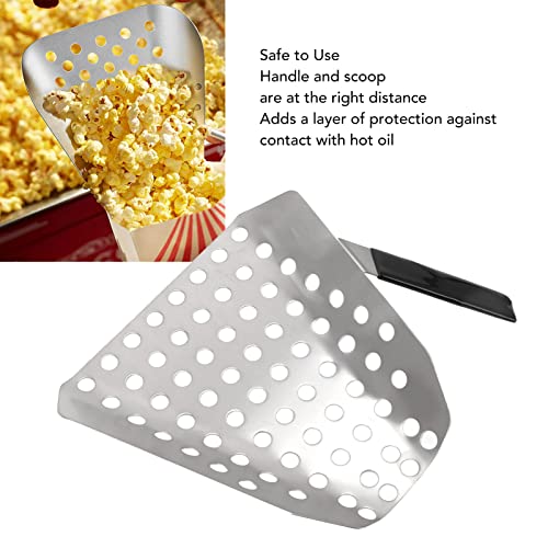 Popcorn Speed Scoop, Stainless Steel Popcorn Scoop, Easy Fill Tool for Bags & Boxes, for Snacks, Desserts, Ice, & Dry Goods