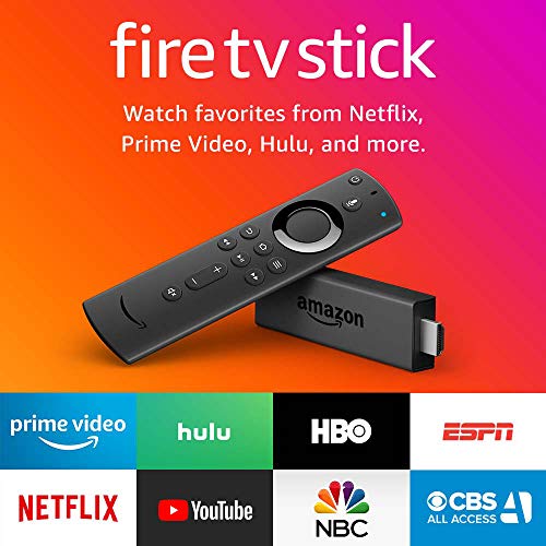 Certified Refurbished Fire TV Stick streaming media player with Alexa built in, includes Alexa Voice Remote, HD, easy set-up, released 2019