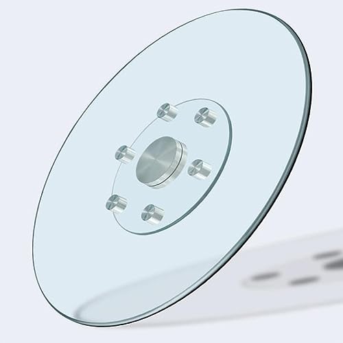 DOUKI Glass Lazy Susan Turntable For Dining Table 24in Tabletop Rotating Serving Swivel Large Serving Plate Lazy Susan Organizer For Table (Size : 36inch(90cm))