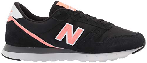 New Balance Women's 311 V2 Sneaker, Black/Paradise Pink, 7.5