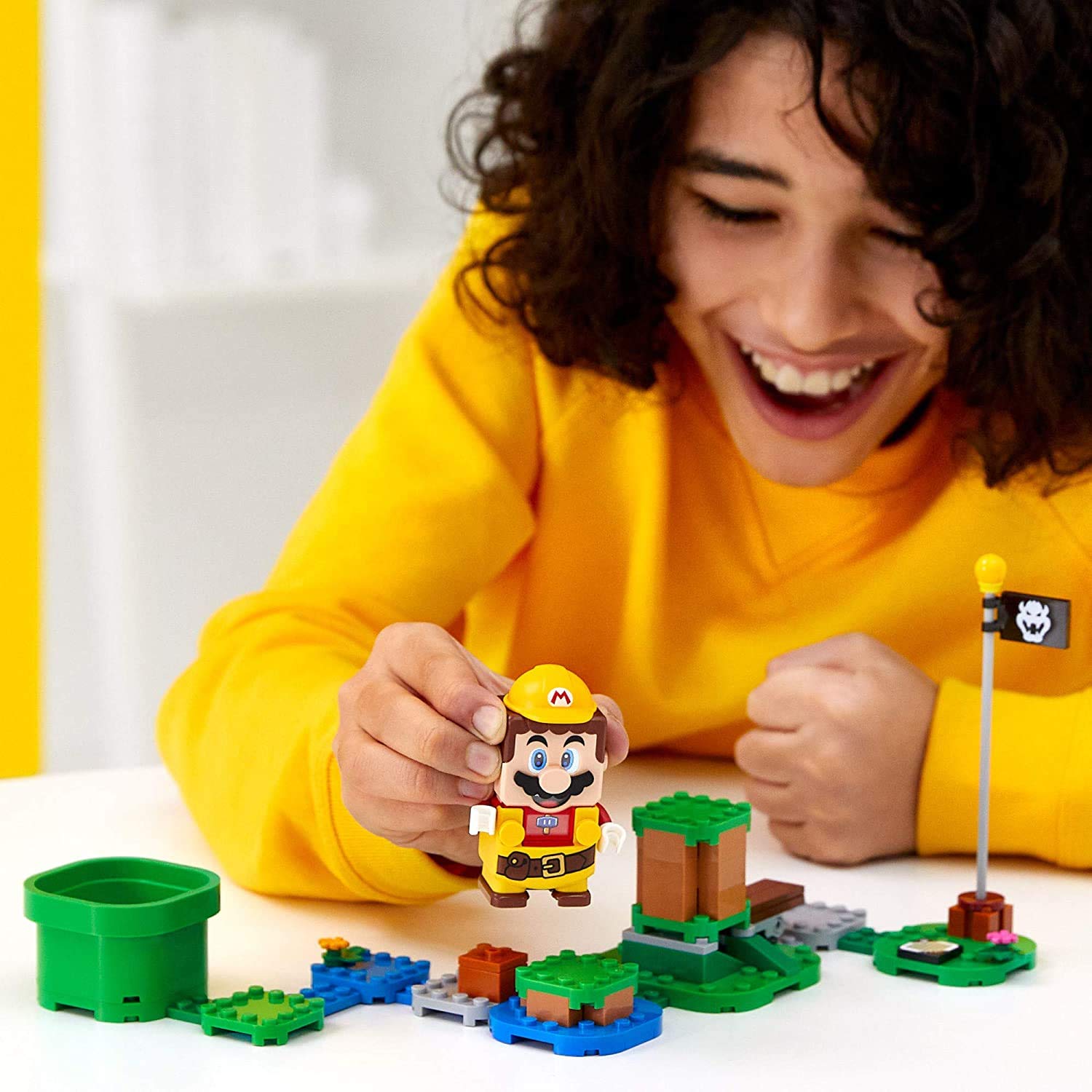 LEGO Super Mario Builder Mario Power-Up Pack 71373 Building Kit, Fun Gift for Kids to Power Up The Mario Figure in The Adventures with Mario Starter Course (71360) Playset (10 Pieces)