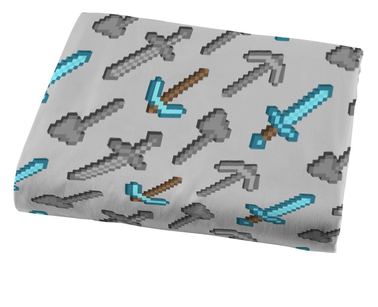 Jay Franco Minecraft Isometric Characters Twin Sheet Set - Super Soft and Cozy Kid’s Bedding - Fade Resistant Polyester Microfiber Sheets (Official Minecraft Product)