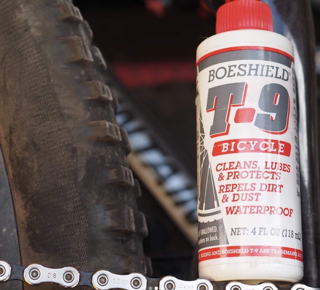 Boeshield T-9 Bicycle Chain Waterproof Lubricant and Rust Protection, 4 oz Liquid, Original Version (122183) , White