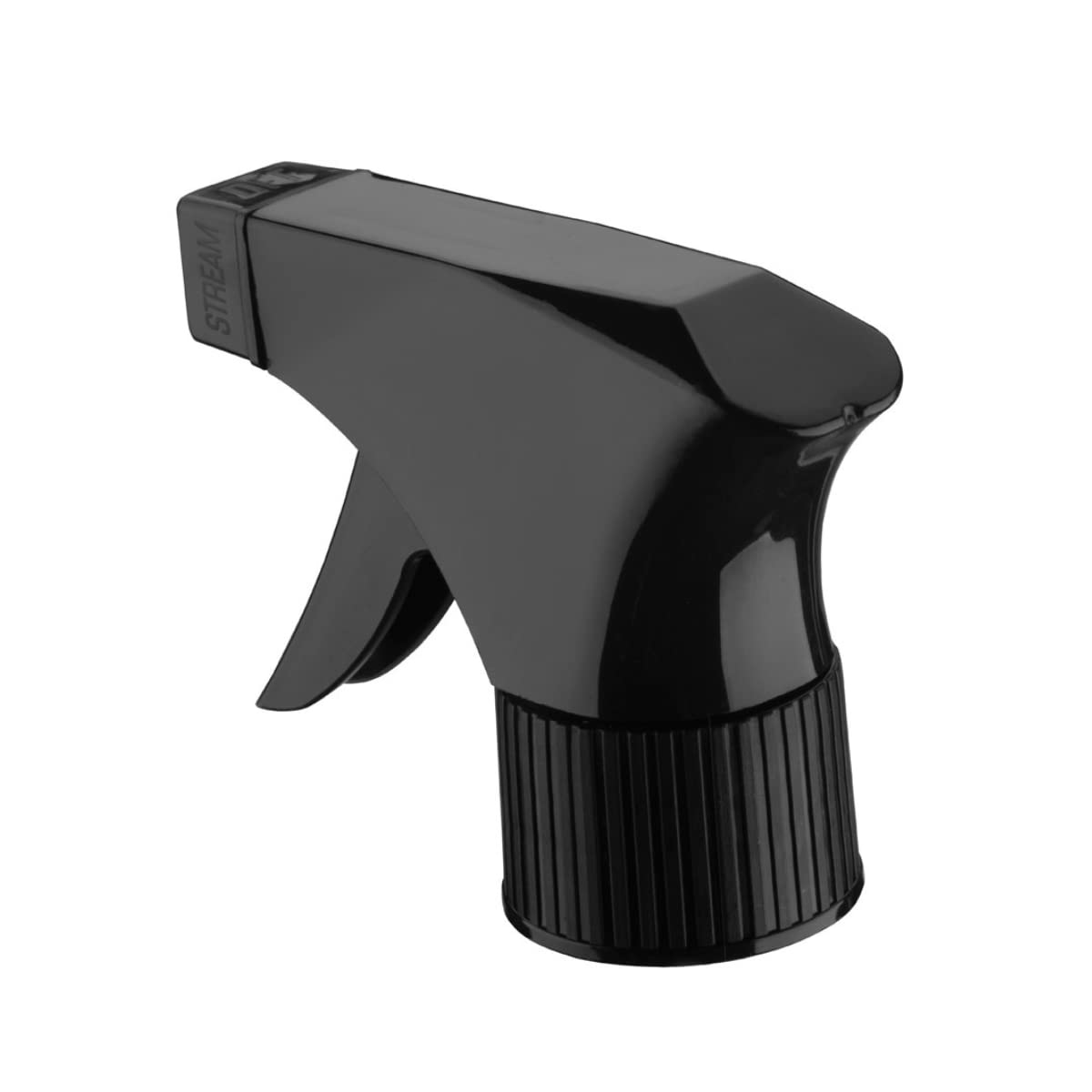 DOMPEL Trigger Sprayers valves, color black, thread 28/410, made with stainless steel springs and glass balls, with spray and stream Model 101D. (Spray heads only, bottles not included) (2)