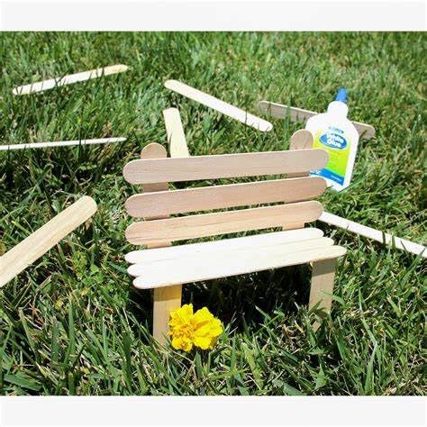 KTOJOY 50 Pcs Jumbo Wooden Craft Sticks Wooden Popsicle Craft Sticks Stick 6” Long x 3/4”Wide Treat Sticks Ice Pop Sticks for DIY Crafts,Home Art Projects, Classroom Art Supplies