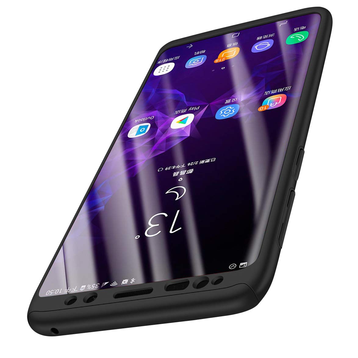 Complete Case for Huawei Nova | Back and Front Design Black