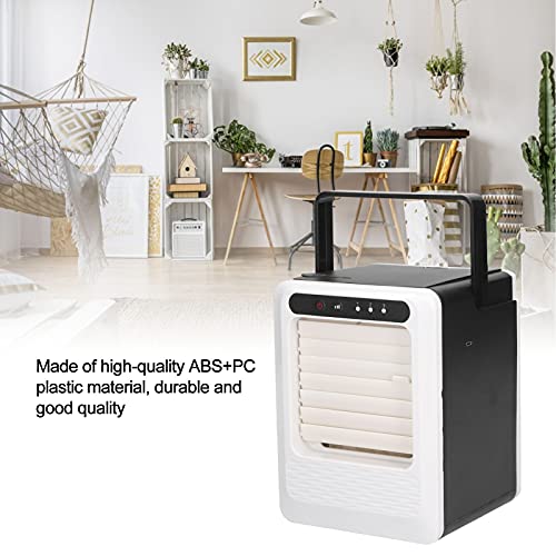Portable Air Conditioners, Personal Space Mini Cooler Evaporative Desktop Spray Fan with 3 Wind Speeds Small AC Cooling Cool Mist Humidify Handle for Bedroom Room Home Camping Car Tent RV