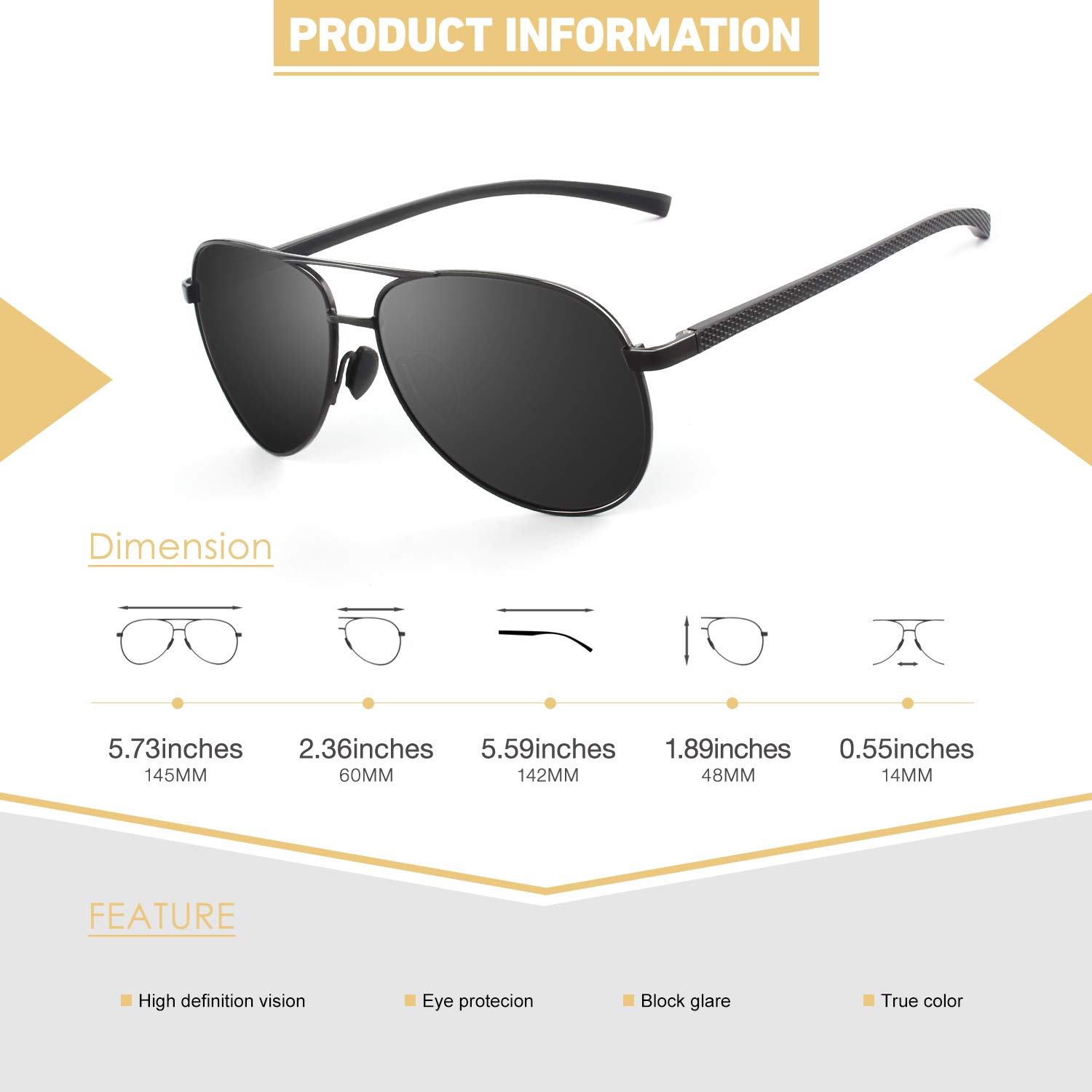 CGID Pilot Sunglasses Men Women Polarized UV400 Protection 62MM Pilot Metal Shades 3 Pack Gold Frame Grey, Blue, Silver Frame Silver Lens