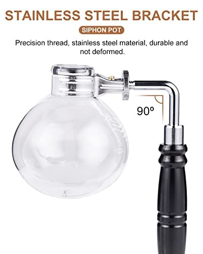 YUCHENGTECH Siphon Syphon Coffee Maker Tabletop Glass Siphon Pot Glass Technica Syphon Coffee Maker Siphon Vacuum Coffee Maker(5 Cups(600ml))