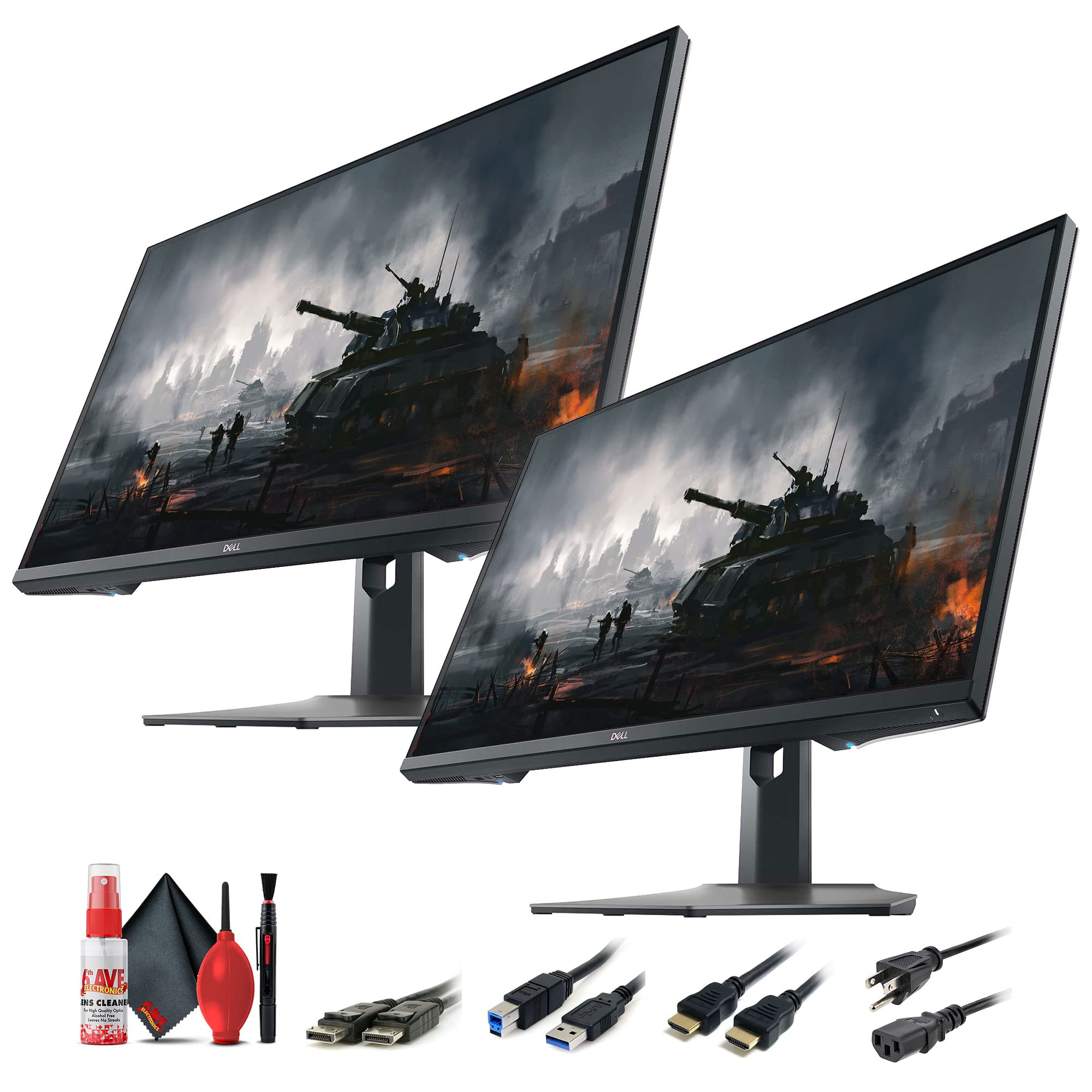 Dell 2 x G3223Q 32" 4K HDR 144 Hz Gaming Monitor (G3223Q) + Cleaning Kit