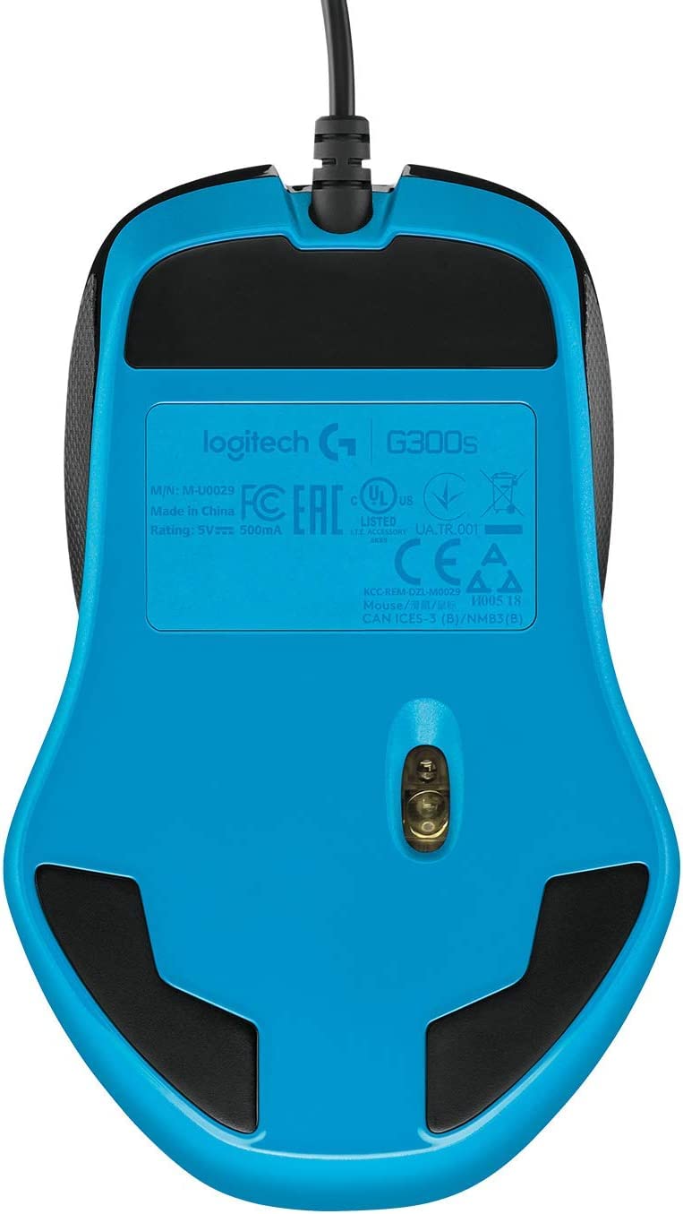 Logitech G300s Optical Ambidextrous Gaming Mouse - 9 Programmable Buttons, Onboard Memory (Renewed)