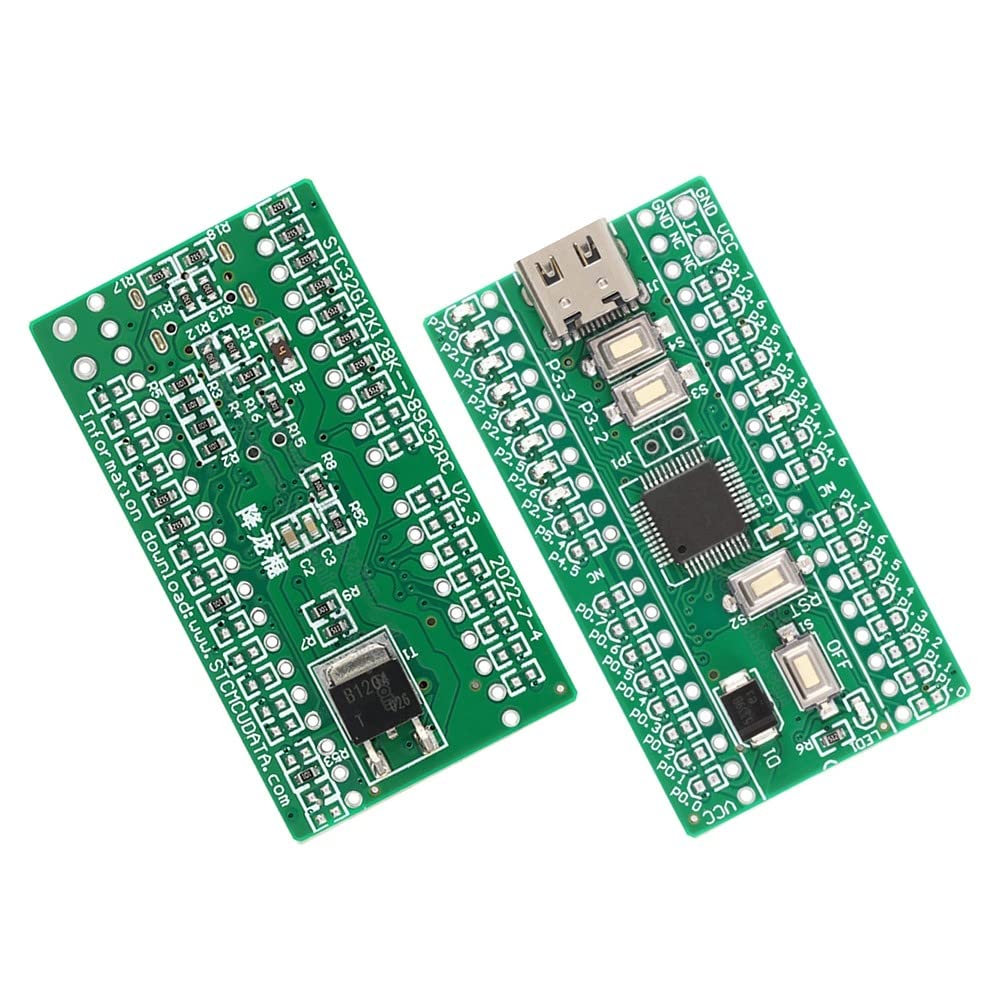 DONGKER STC32G12K128 Development Board,1.9V~5.5V 8051 MCU Controller System Board Core Learning Module for Embedded System Development