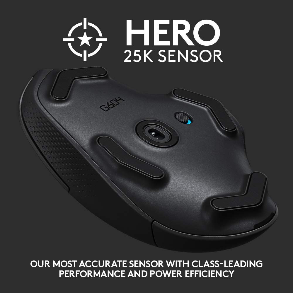 Logitech G604 Lightspeed Wireless Gaming Mouse (Renewed)