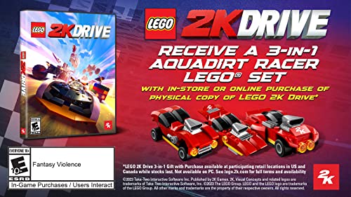 LEGO 2K Drive - PlayStation 5 includes 3-in-1 Aquadirt Racer LEGO® Set