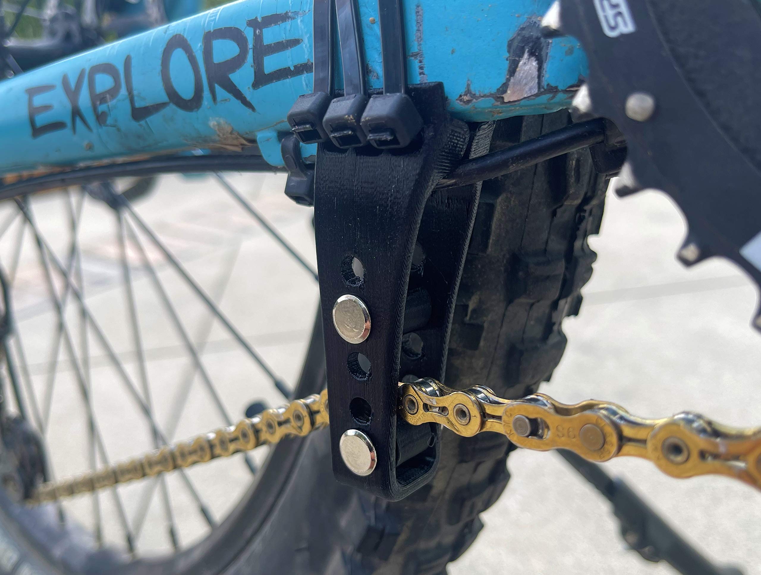 Chain Guide Model 3 for Mountiain Bike Chain Drops 1x 2X 3X Drive Chains Adjustable Height Rotating Wheel Mountain Bike Tensioner Custom IQ Labs