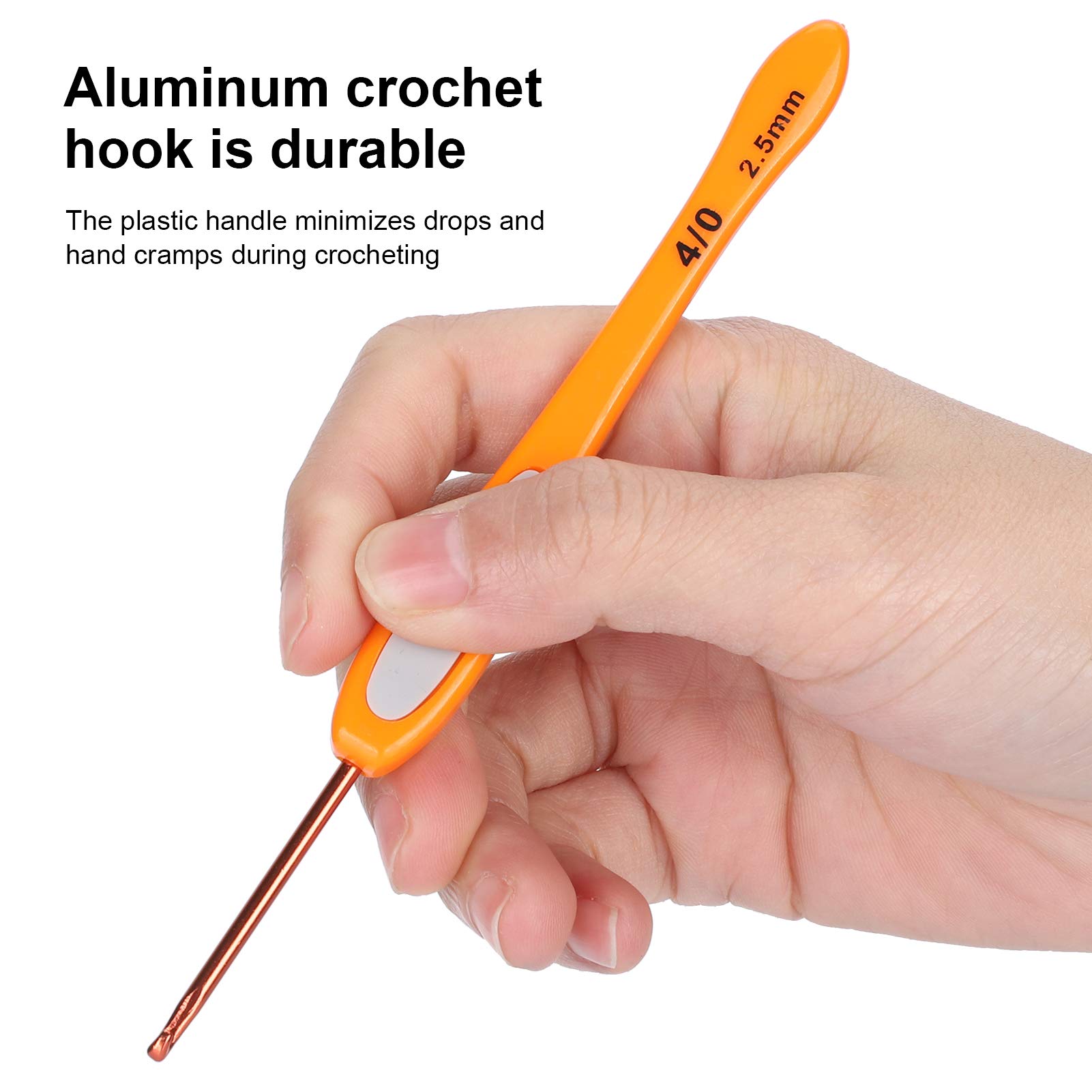 BTER Crochet Hooks, Knitting Needles Kit 9Pcs Crochet Hook Set Crochet Needles Crochet Kit, for Yarn Sewing Knitting Craft
