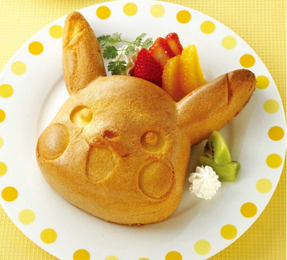 CUTIA 4-in-1 Silicone Pokemon Mousse Cake Mold, Pikachu Ice Pastry Mold Trays for Baking,Icing and DIY