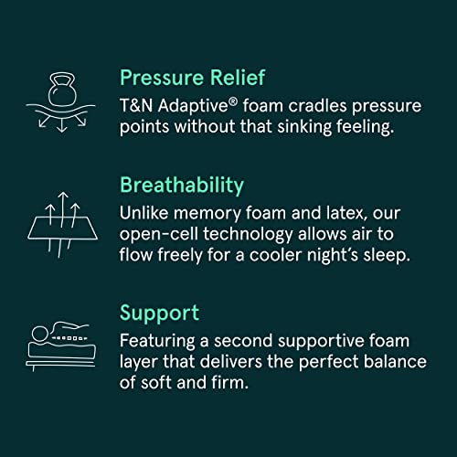 Tuft & Needle - Legacy Original Full Mattress, Medium-Firm Feel, Cooling, Pressure Relief, CertiPUR-US, 100-Night Trial