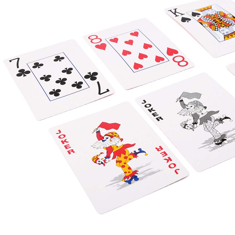 LotFancy Playing Cards, Large Print, 12 Decks of Cards (6 Black 6 Red), Jumbo Index, Poker Size, for Texas Hold'em, Blackjack, Euchre Cards Games