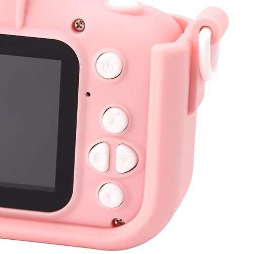 Camera, Birthday Gift Multifunctional Children Camera USB Charging Automatic 2in Screen for Festival (Pink)