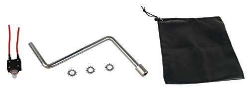 Quick Products JQ-3500B Power A-Frame Electric Tongue Jack with LED Work Light and Permanent Ground Wiring for Camper Trailer, RV - 3,650 lbs. Capacity (Higher then Standard 3,500 lbs. Jack!), Black