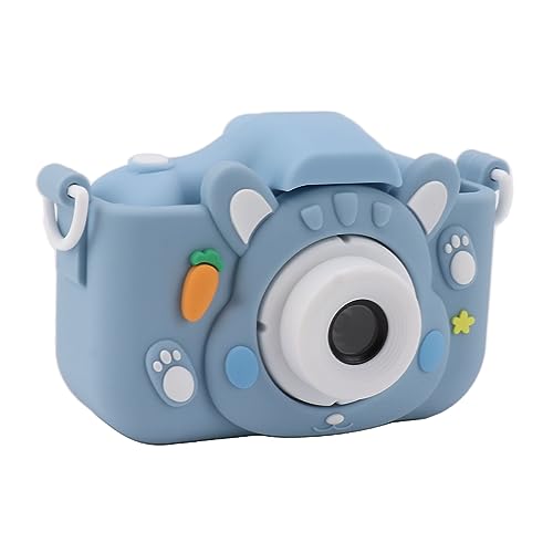 Camera, Birthday Gift Multifunctional Children Camera USB Charging Automatic 2in Screen for Festival (Blue)