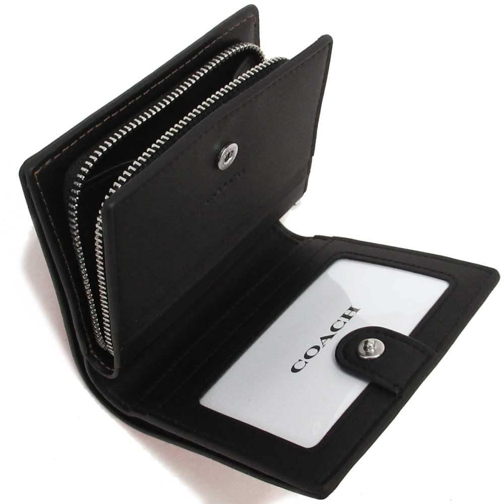 Coach Snap Wallet With Tartan Plaid Print