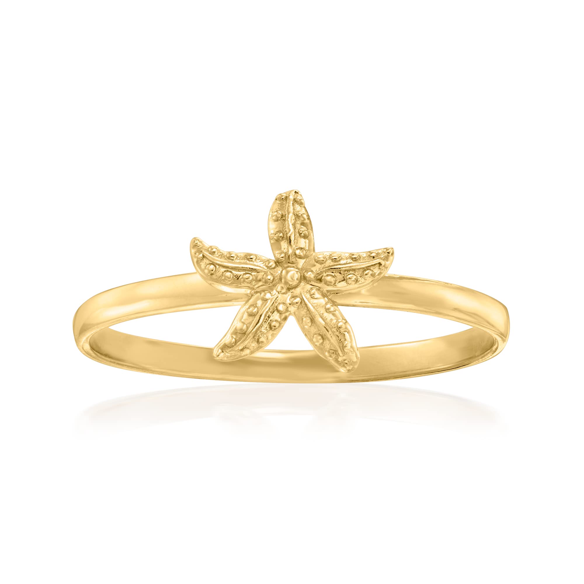 Canaria Fine Jewelry 10kt Yellow Gold Starfish Ring. Size 9