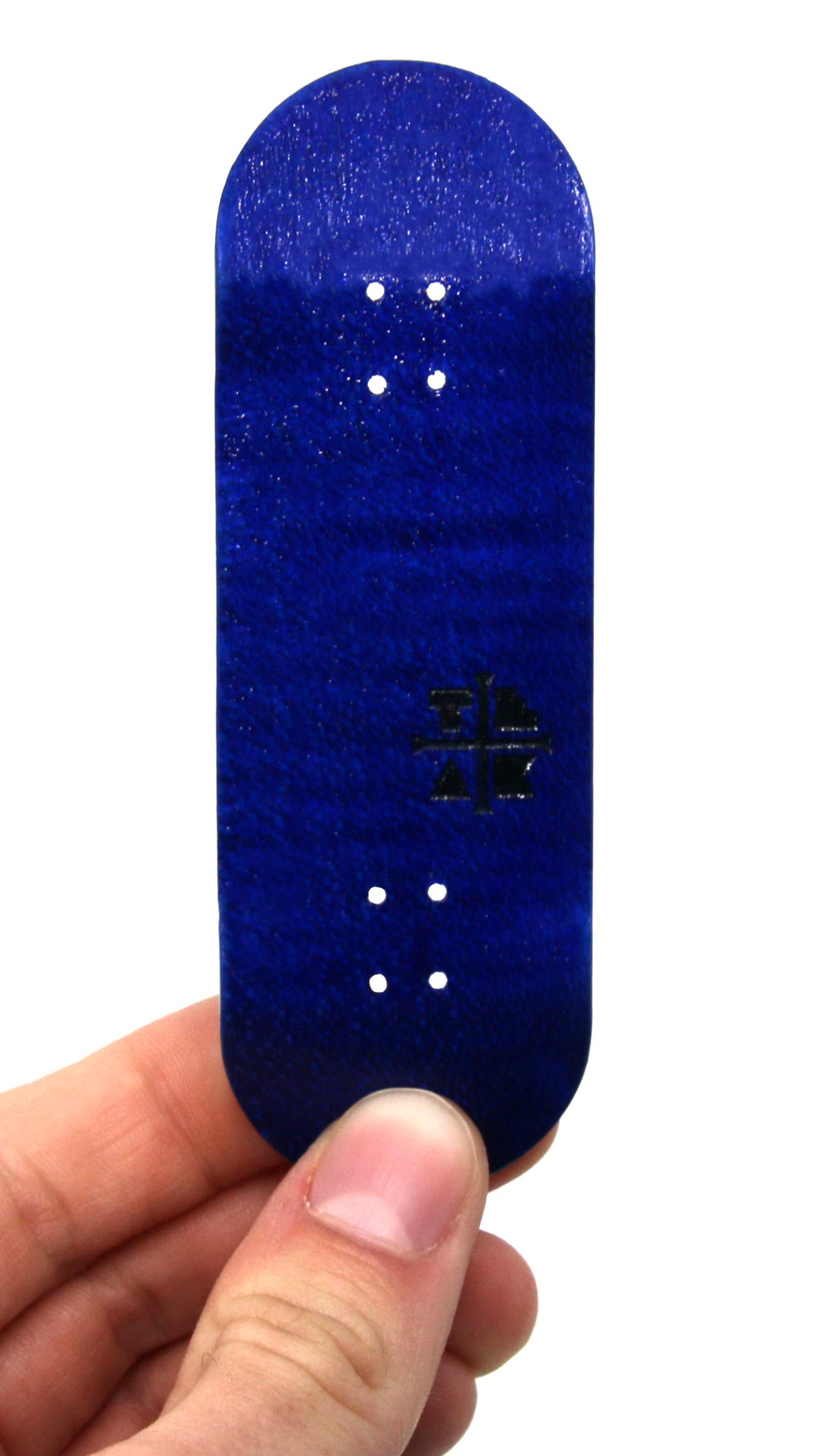 Prolific Wooden Fingerboard Deck, Blue Yeti - 34mm x 97mm - Handmade, Pro Shape & Size - Five Plies Wood Veneer - Includes Prolific Foam Tape - Teak Tuning