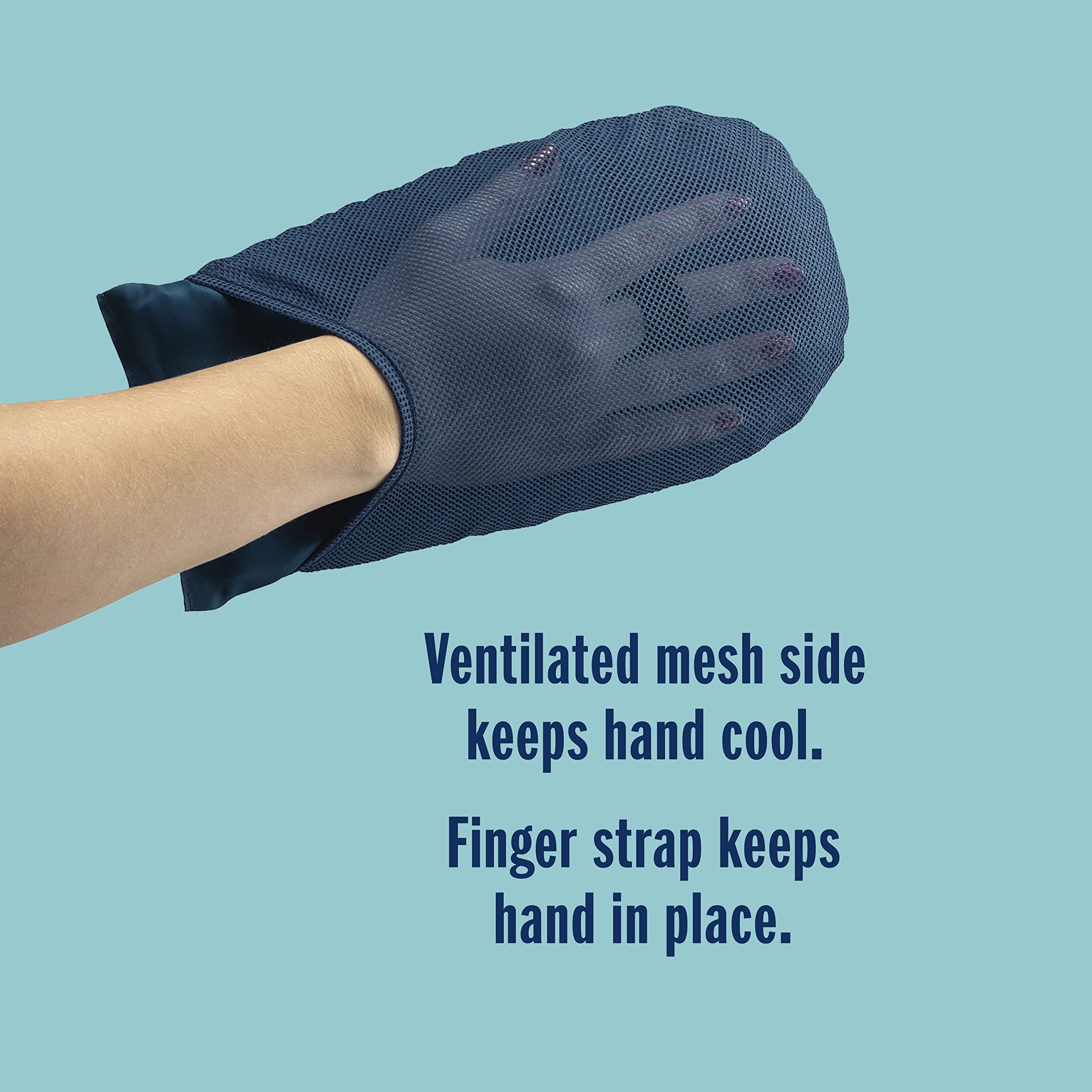 Conair Complete Care Protective Garment Steaming Mitt, Silver and Blue
